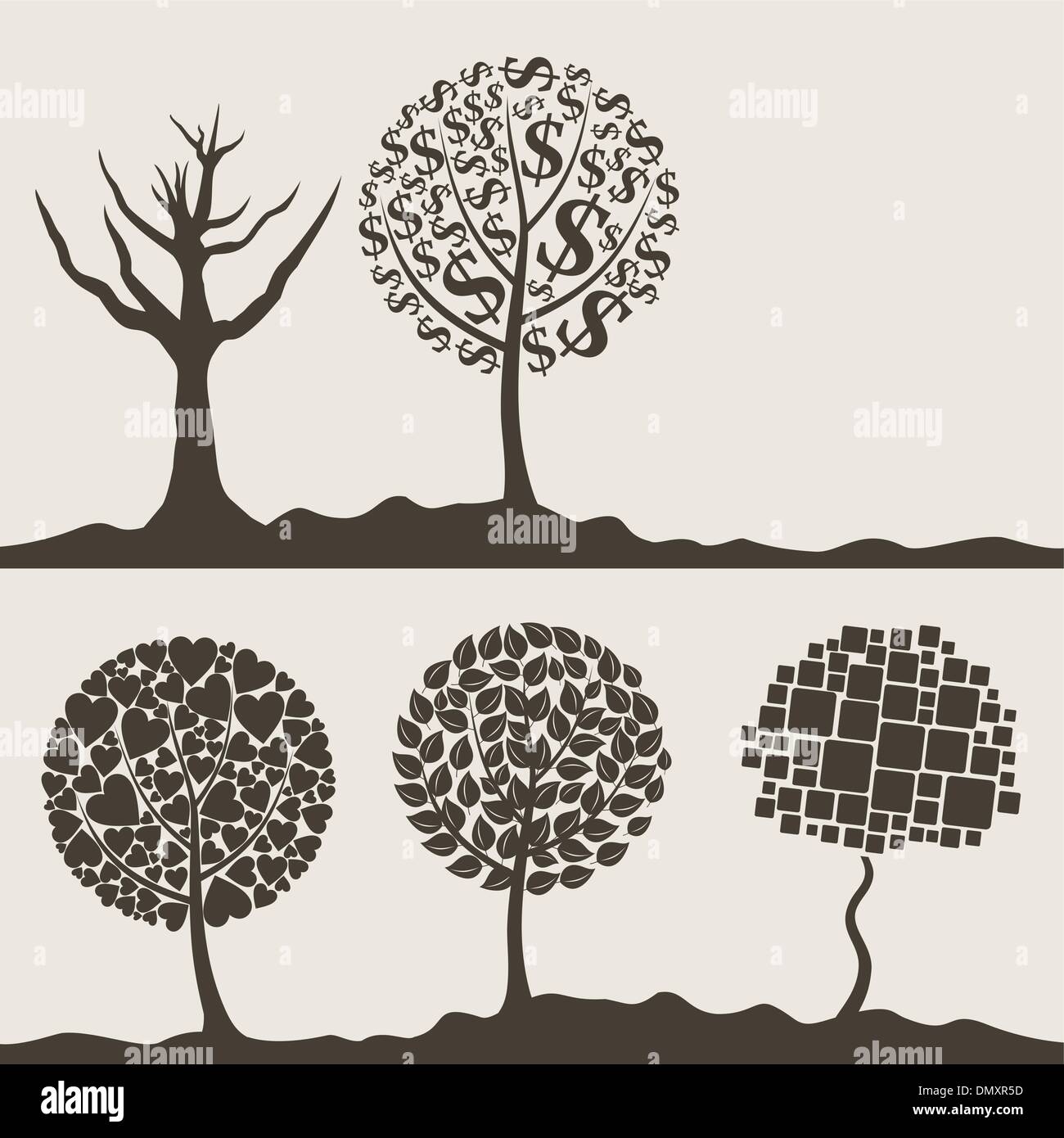 Tree3 Stock Vector Images - Alamy