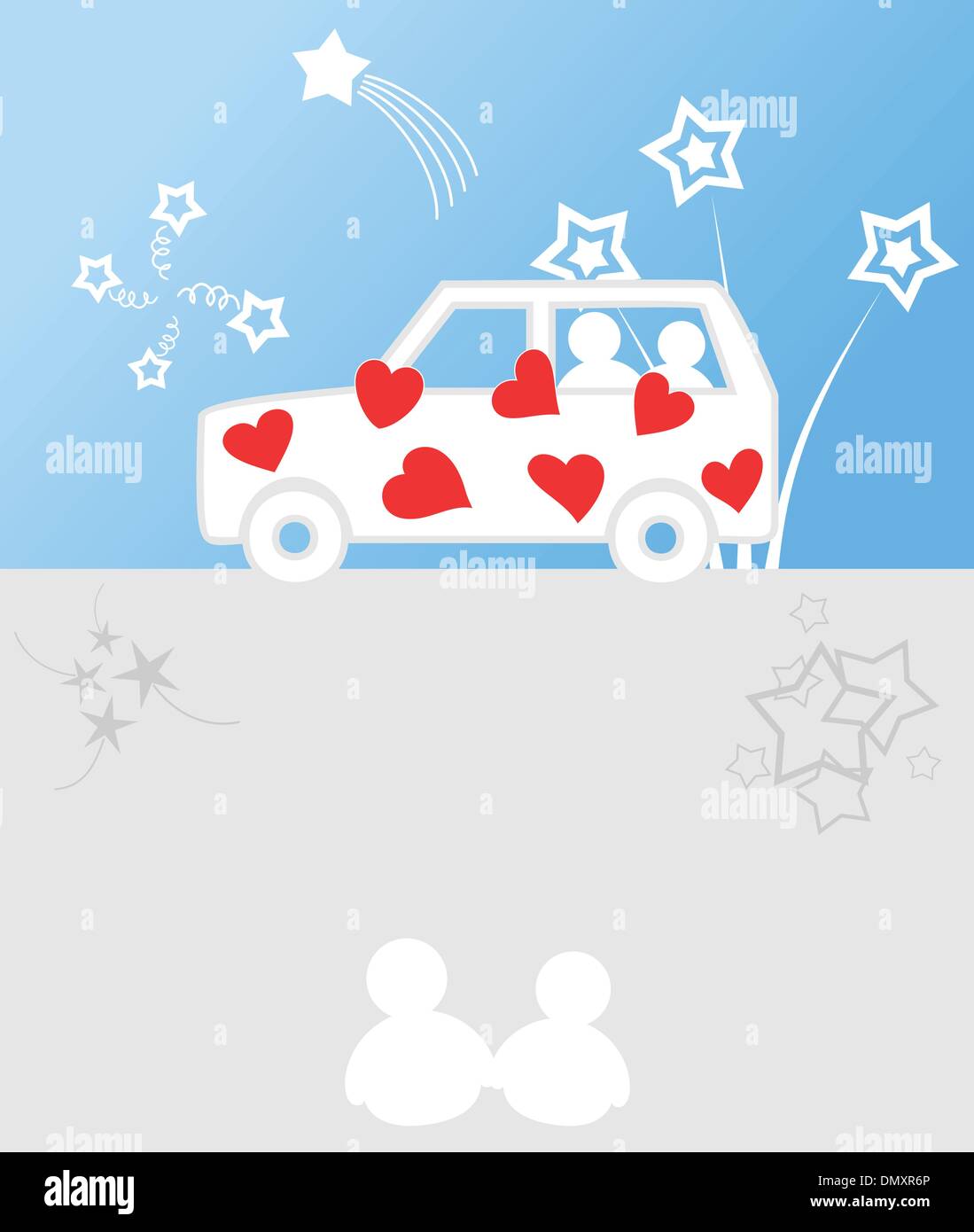 Illuminated wedding sign Stock Vector Images - Alamy