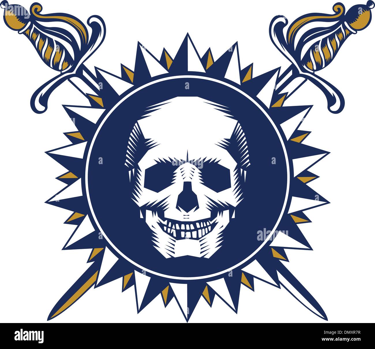 skull sword emblem Stock Vector Image & Art - Alamy