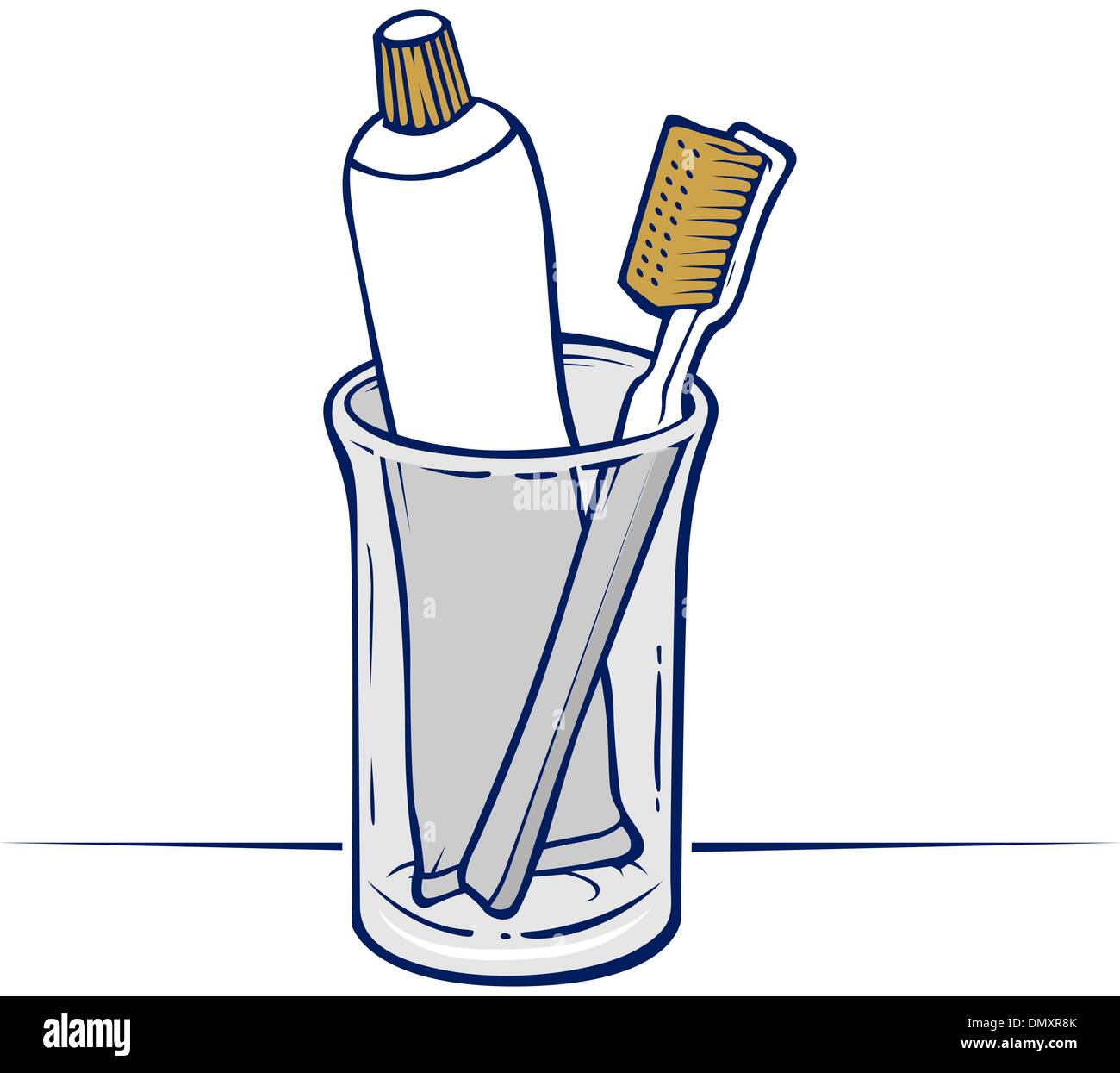 toothbrush with toothpaste Stock Vector Image & Art - Alamy