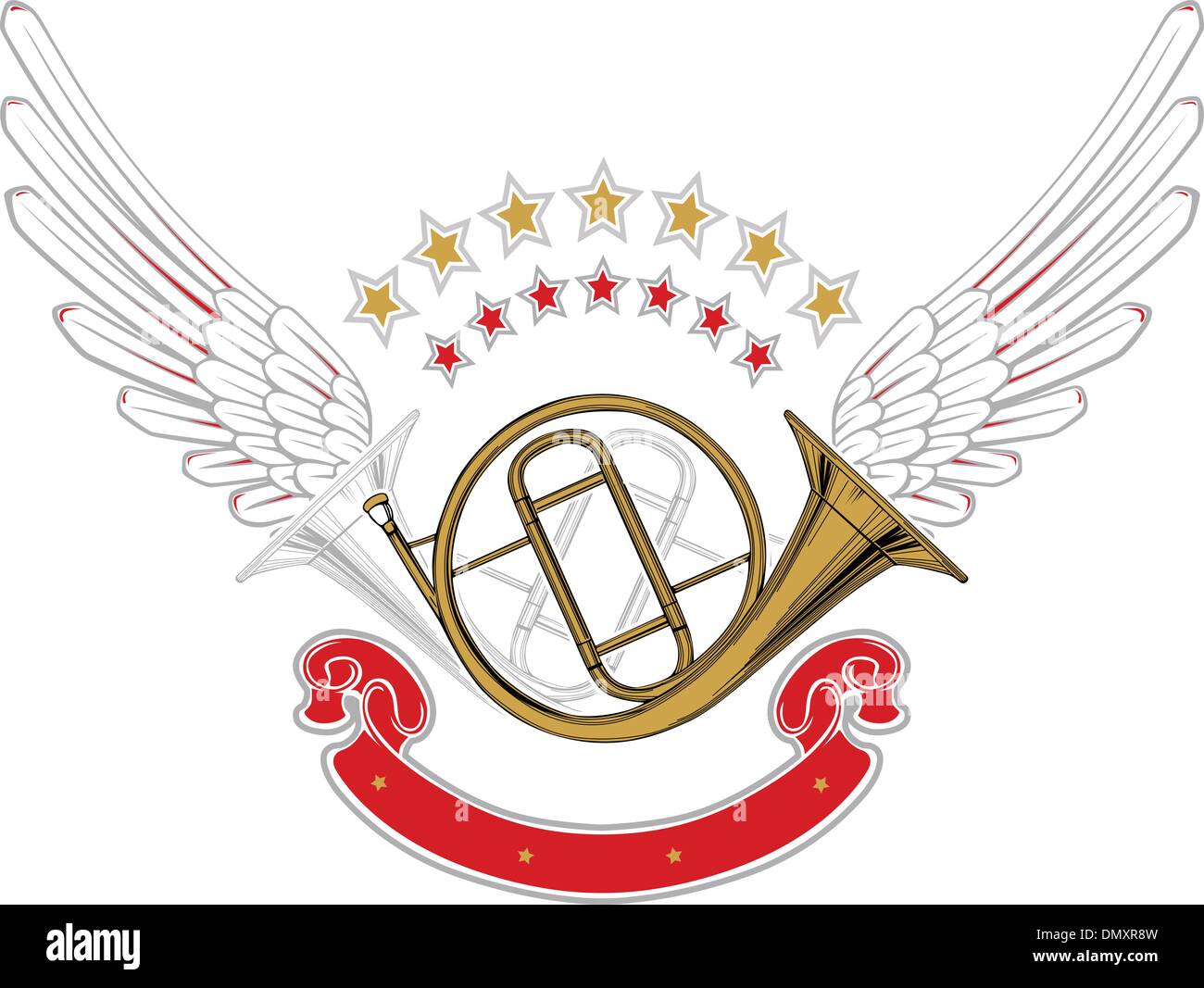 music wing emblem Stock Vector Image & Art - Alamy