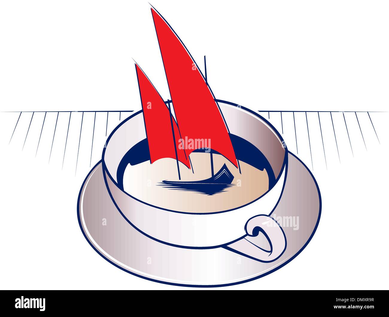 Boat cafe Stock Vector Images - Alamy