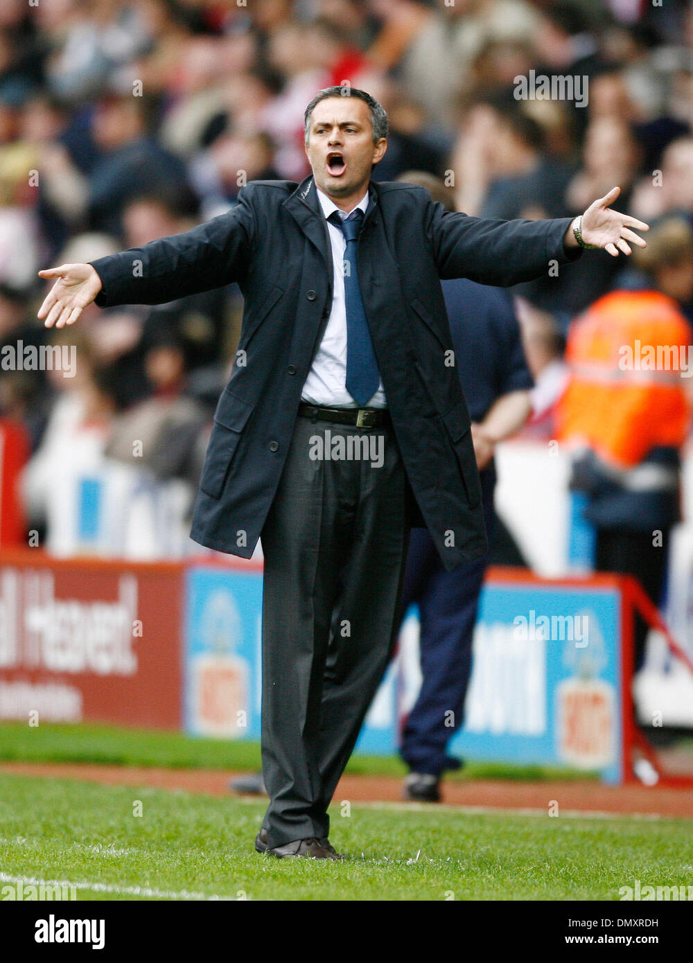 Chelsea's Jose Mourinho celebrates the penalty save.Player Feature ...