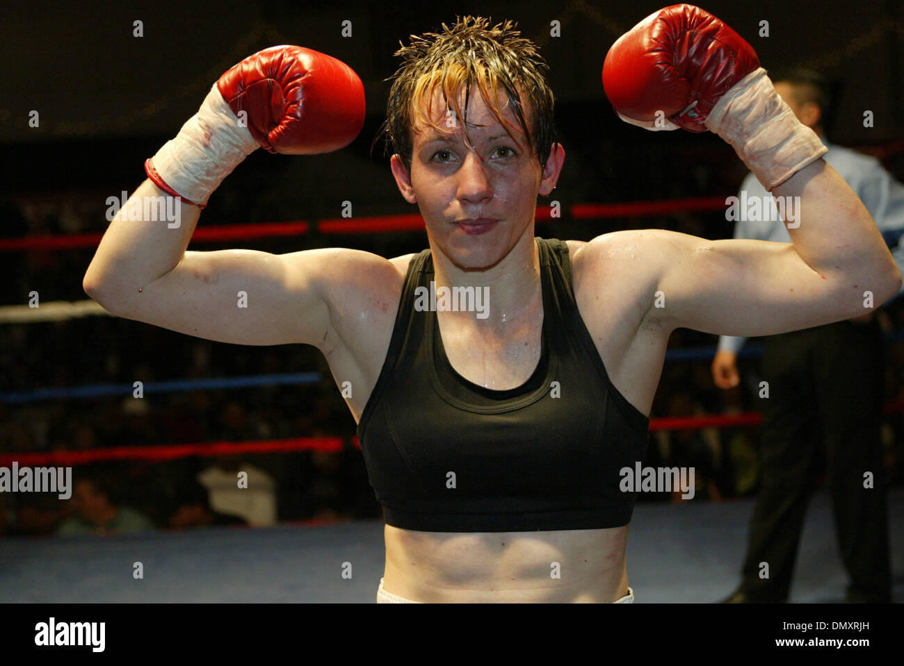 Apr 01, 2006; Ignacio, CO, USA; LAYLA 'Amazin' MCCARTER holds her hands ...