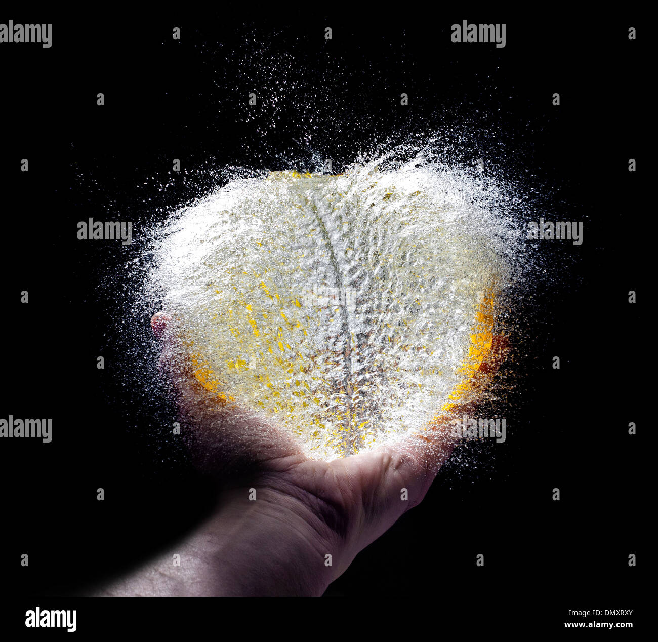 water explosion in human hand Stock Photo - Alamy