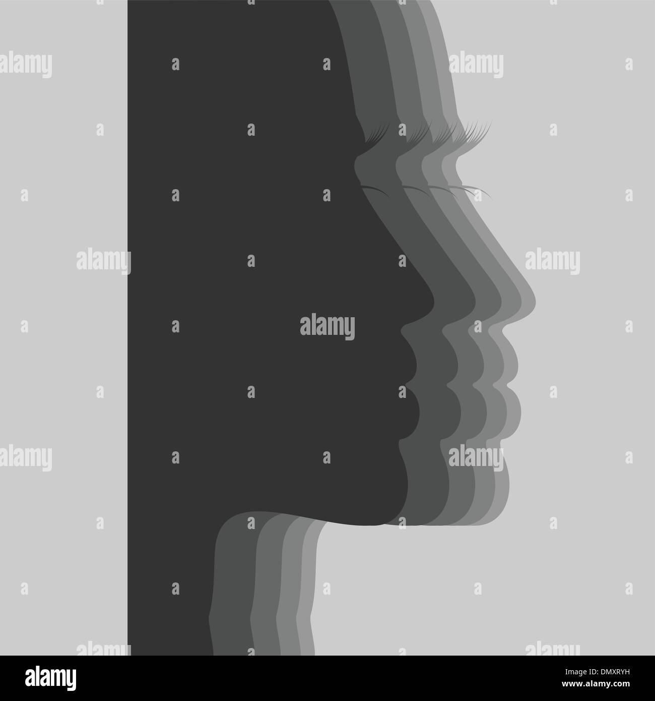 Face and neck Stock Vector Images - Alamy