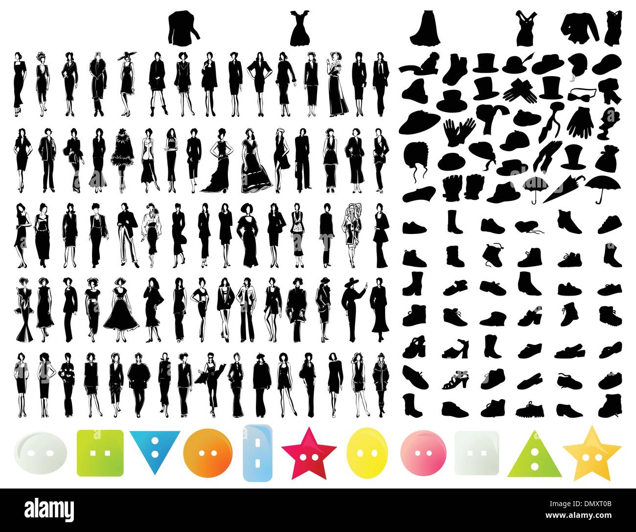 Models and clothes Stock Vector Image & Art - Alamy