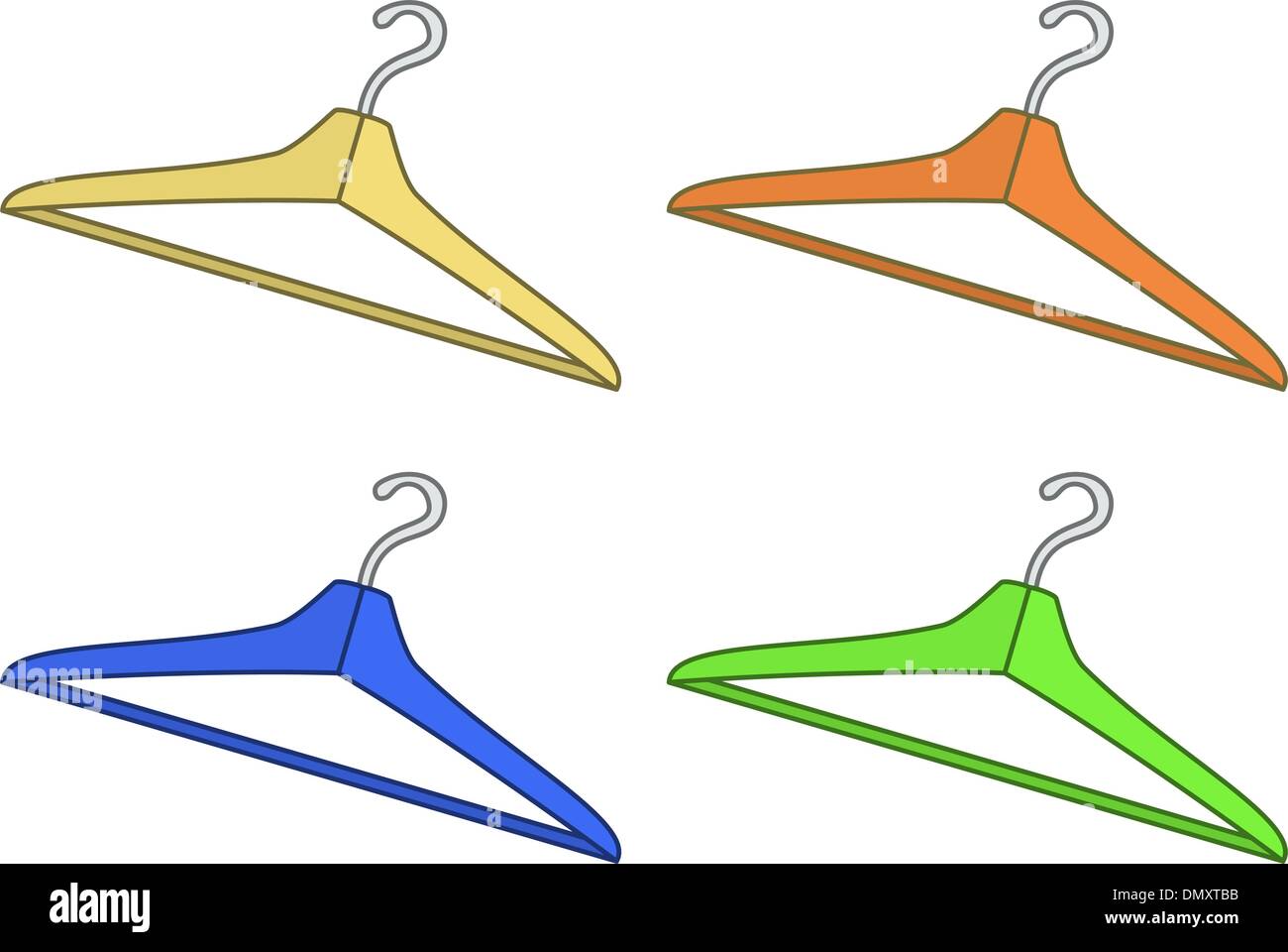 Four hangers Stock Vector Images - Alamy