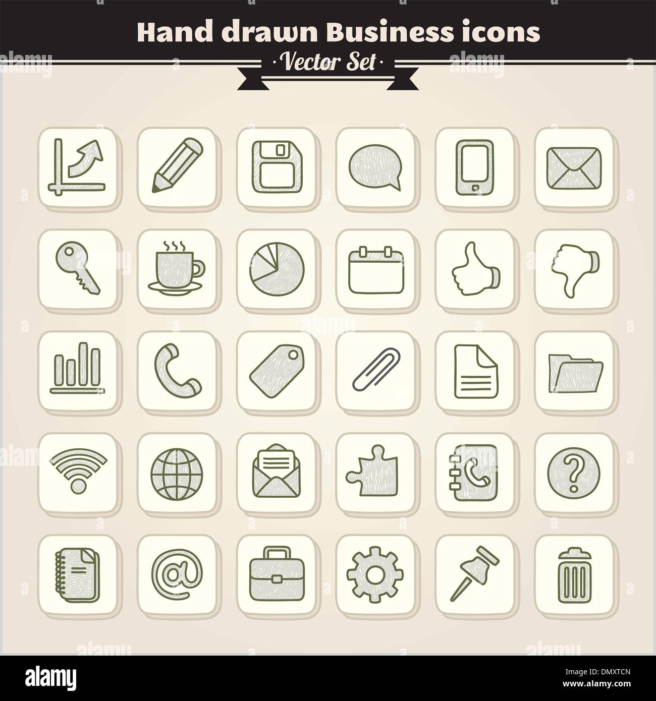 Hand drawing business connection Stock Vector Images - Alamy