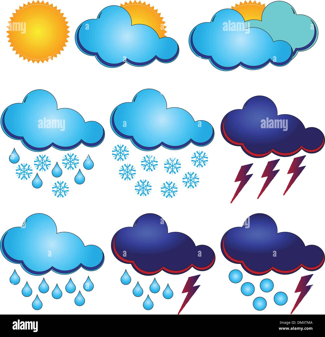 Hail drawing Stock Vector Images - Alamy