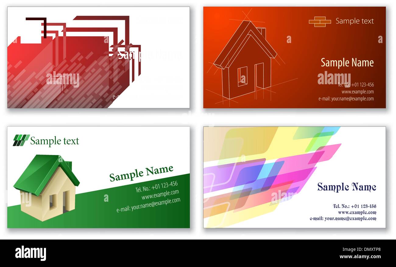 Business cards template hi-res stock photography and images - Alamy