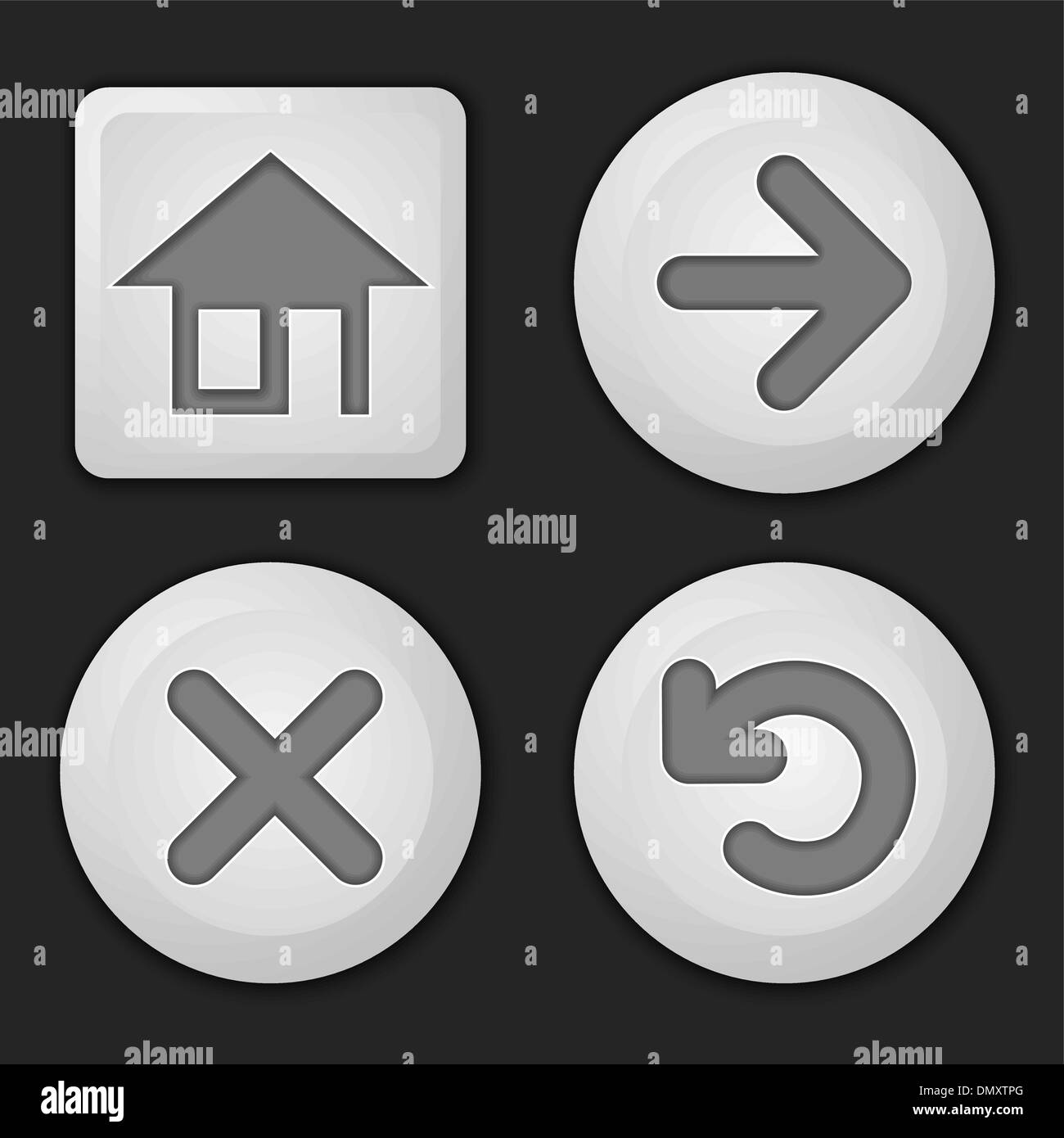 Set of button Stock Vector Image & Art - Alamy
