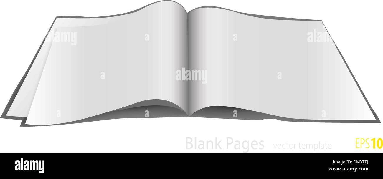 Book blank page Stock Vector Images - Alamy
