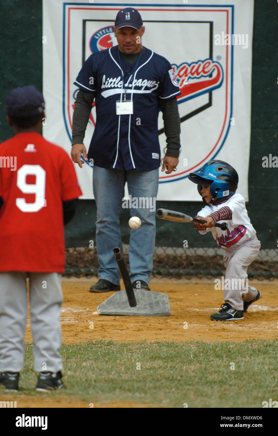 Apr 07, 2006; Manhattan, New York, USA; Former NY Yankee Jim Leyritz ...