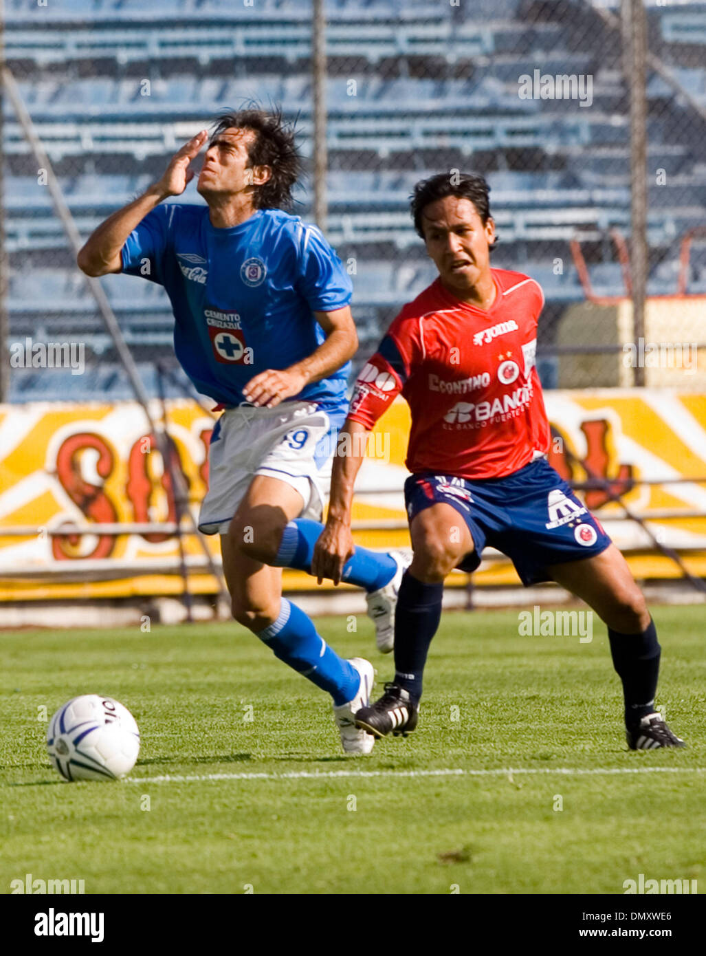 Apr 08, 2006; Mexico City, DF, MEXICO; SOCCER: Cruz Azul forward Cesar ...