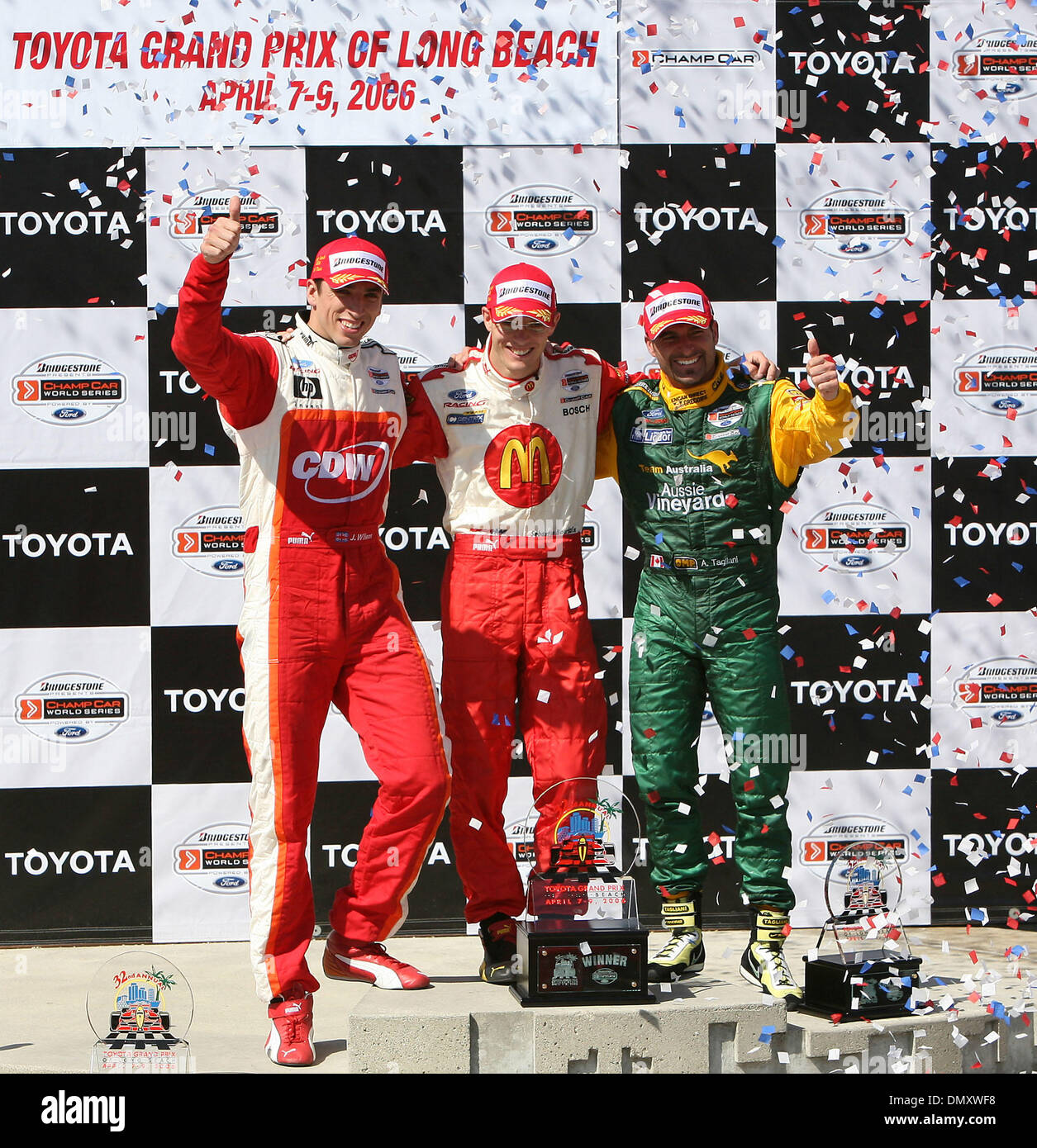 Apr 09, 2006; Long Beach, CA, USA; Justin Wilson, 2nd place winner ...