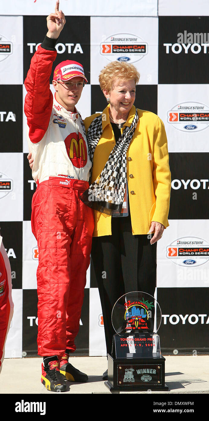 Apr 09, 2006; Long Beach, CA, USA; Sebastien Bourdais, 1st place winner ...