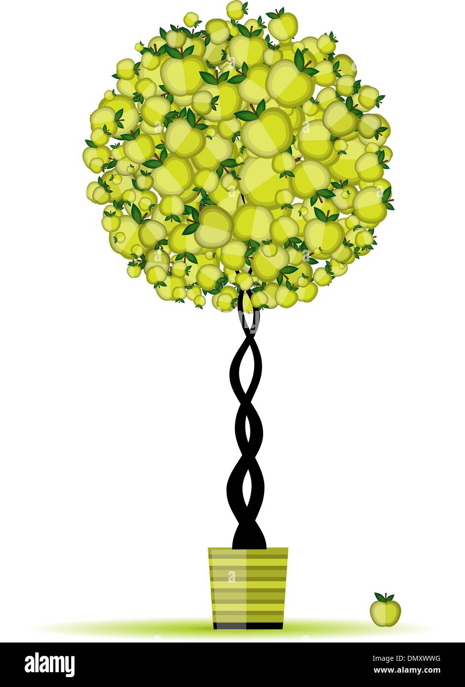 Fresh apple harvest in Stock Vector Images - Alamy