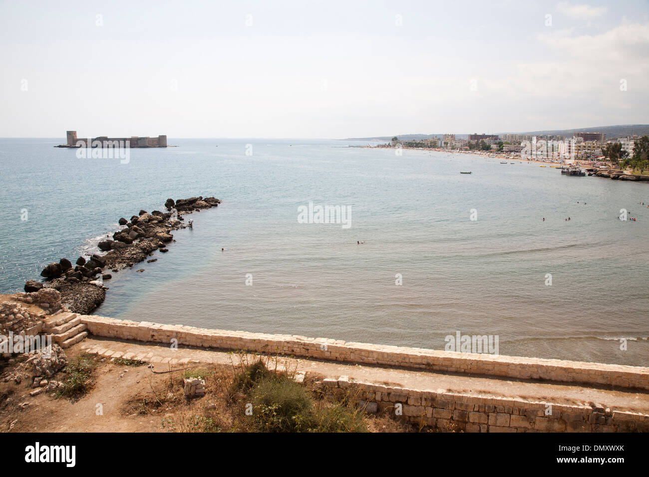 castle of korykos and castle of the virgin, kizkalesi, mediterranean ...