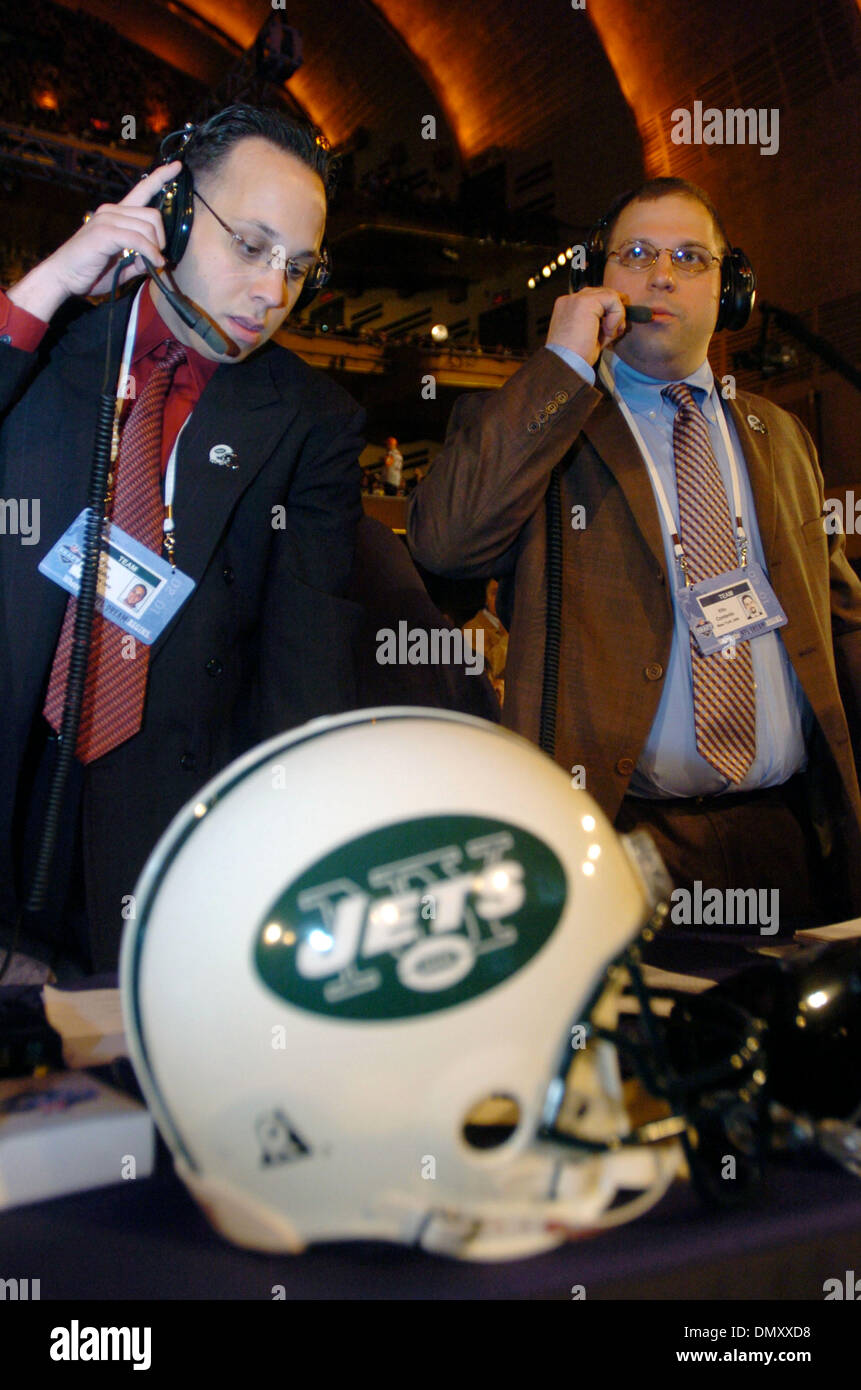 Apr 29, 2006; Manhattan, New York, USA; NFL Football: Tim Tubito and ...