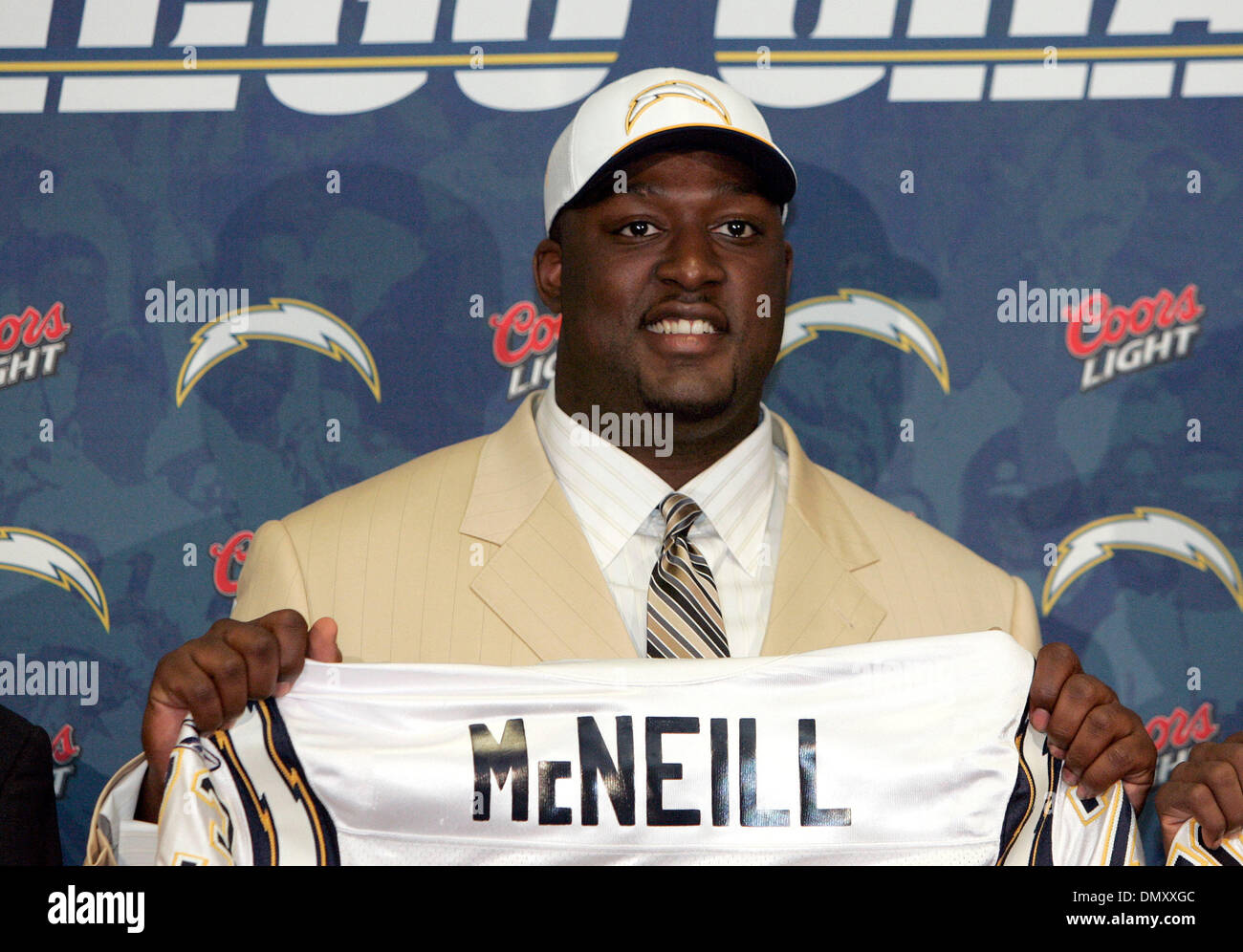 Apr 30, 2006; San Diego, CA, USA; MARCUS McNEIL, an offensive tackle ...