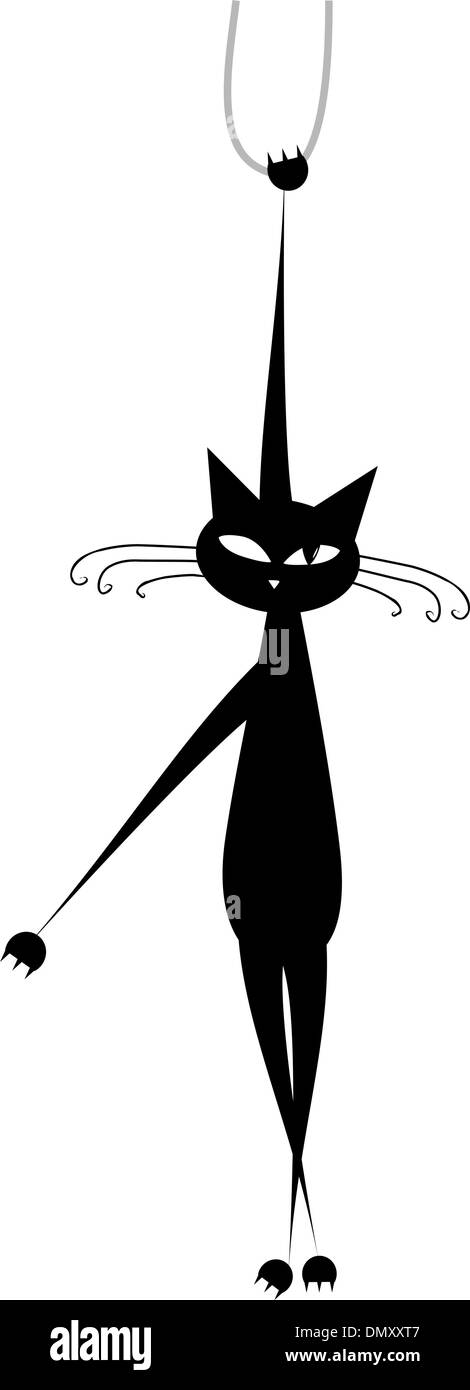 Fashion cat design Stock Vector Images - Alamy