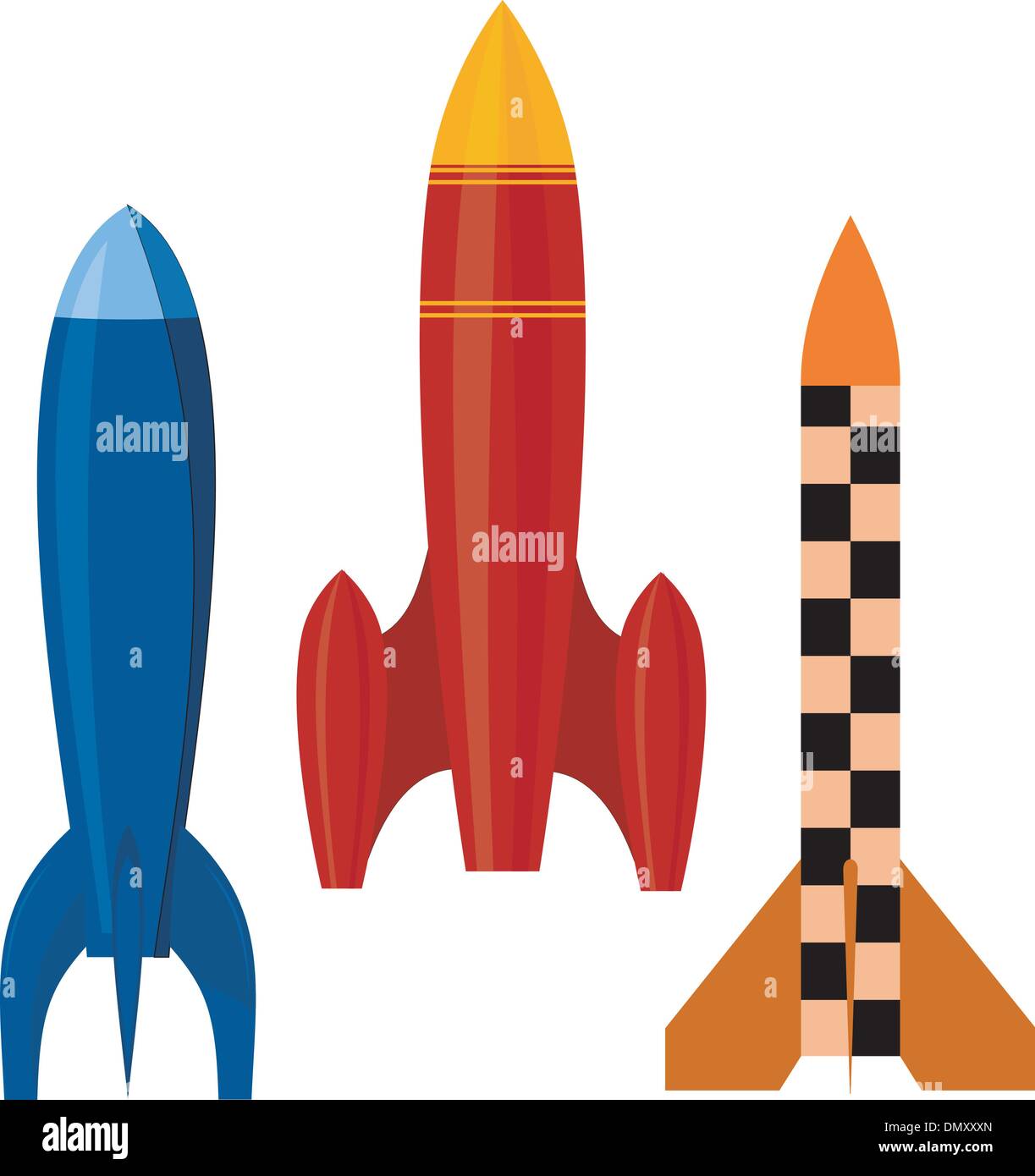 Vector illustration of a set of rockets. EPS10 Stock Vector Image & Art ...