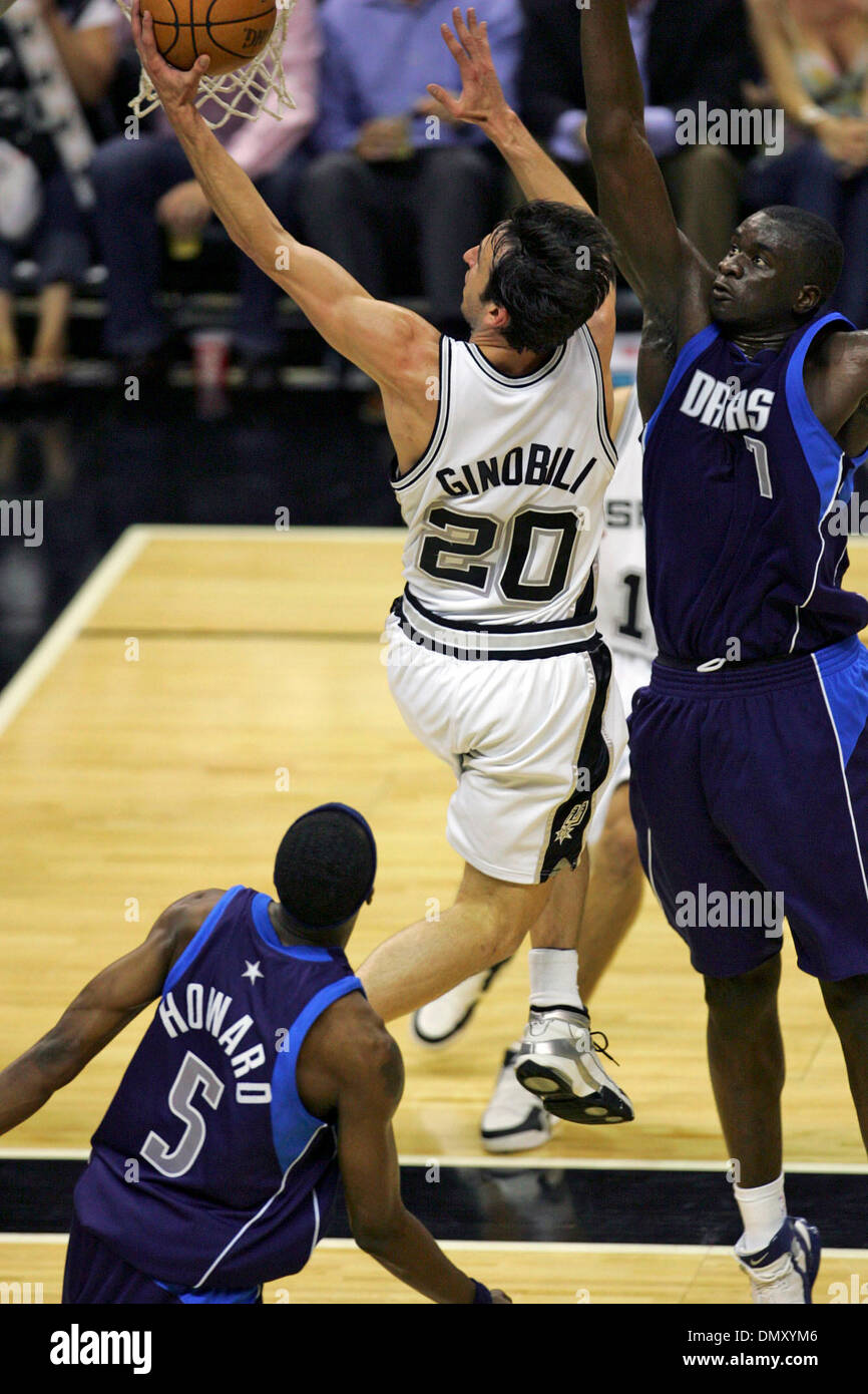 May 17, 2006; Dallas, TX, USA; Spurs MANU GINOBILI scores past ...