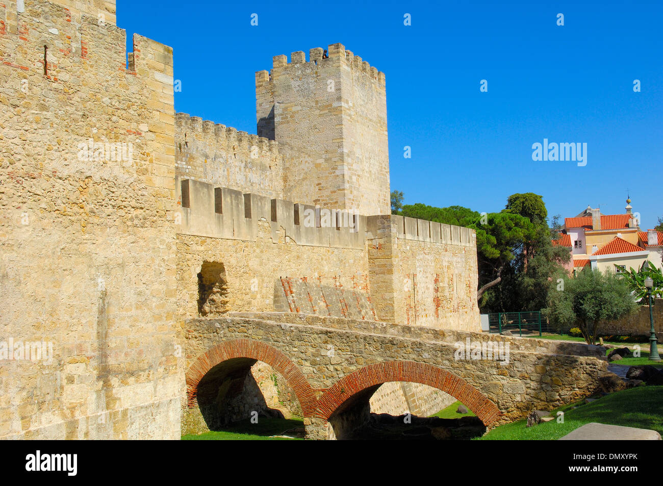 Lisbon, St. George´s Castle, Castelo de Sao Jorge, Portugal. Europe ...