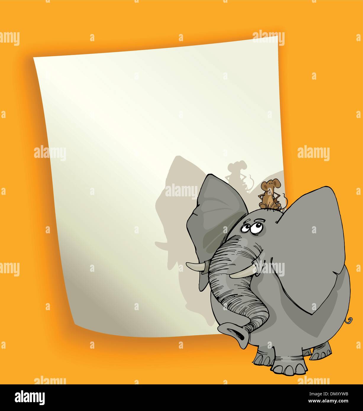 cartoon design with elephant and mouse Stock Vector Image & Art - Alamy