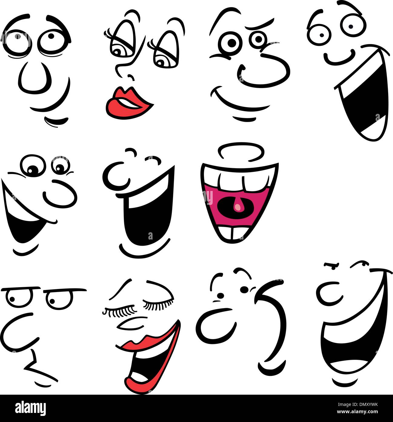 Express emotions isolated cartoon Stock Vector Images - Alamy