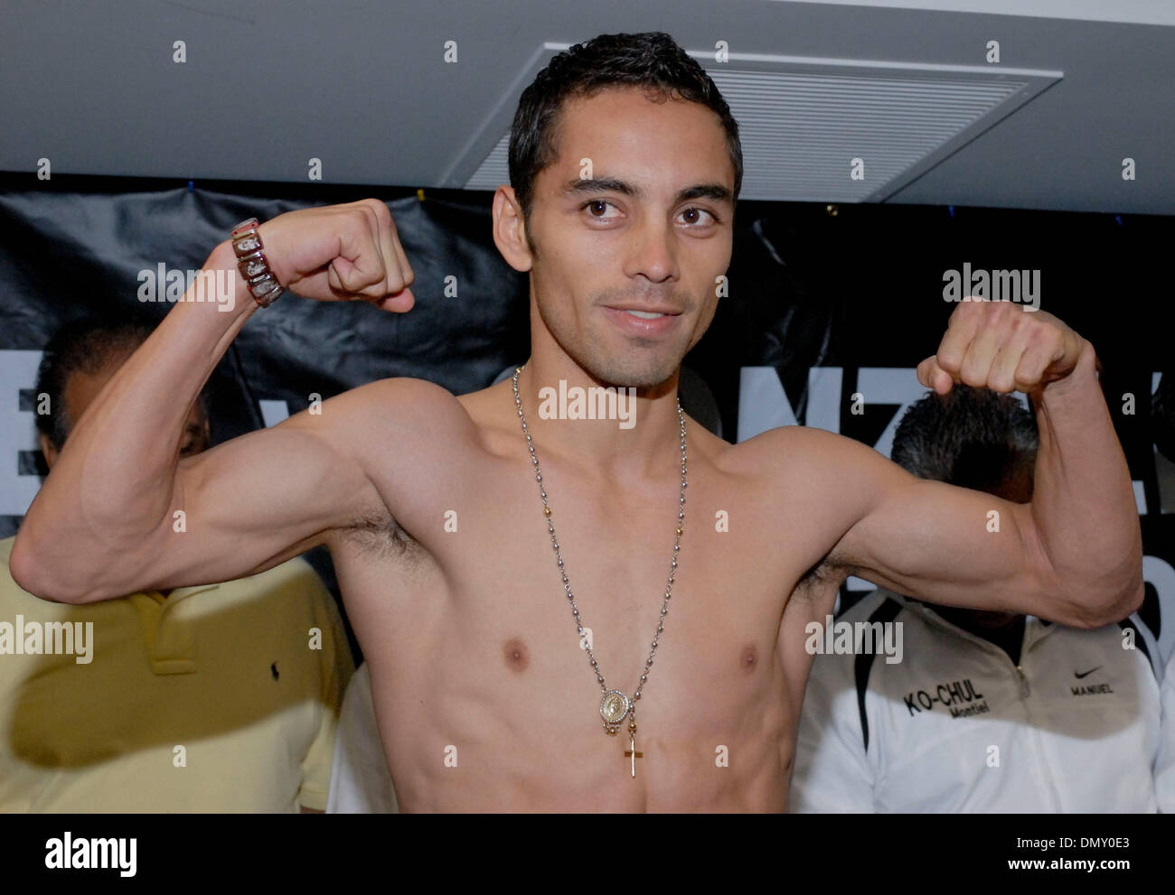 May 26, 2006; Carson, CA, USA; Boxer FERNANDO MONTIEL weighs in for his ...