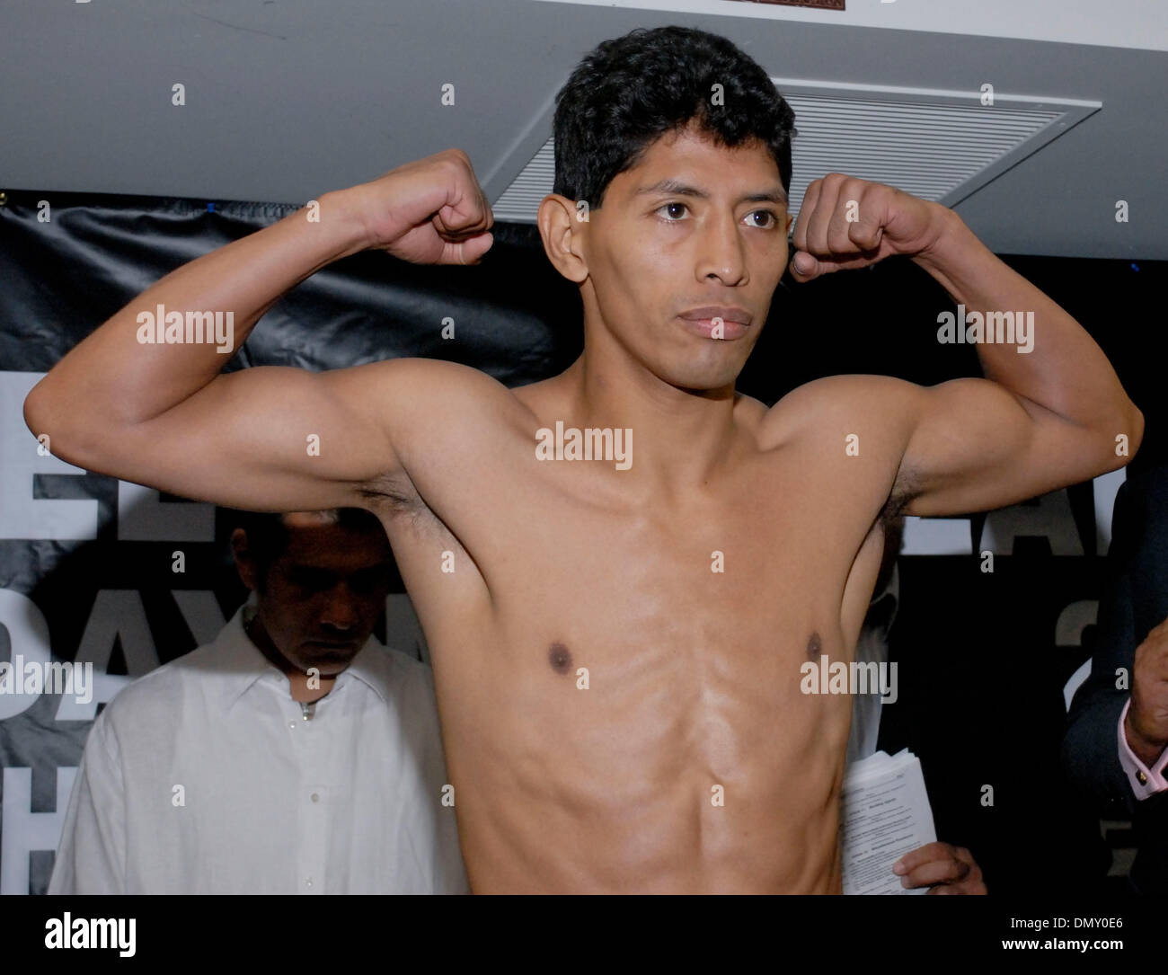 May 26, 2006; Carson, CA, USA; ALEJANDRO BARRERA weighs in for his bout ...