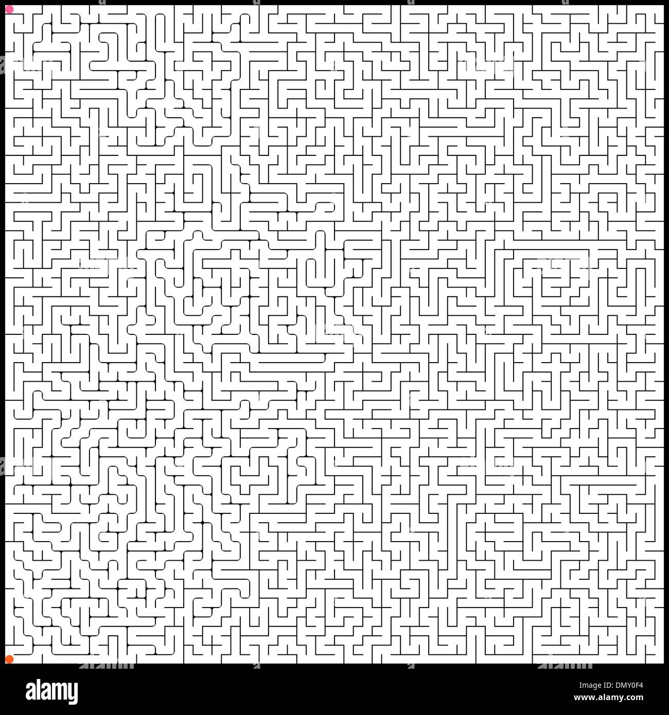 Vector illustration of perfect maze. EPS 8 Stock Vector Image & Art - Alamy