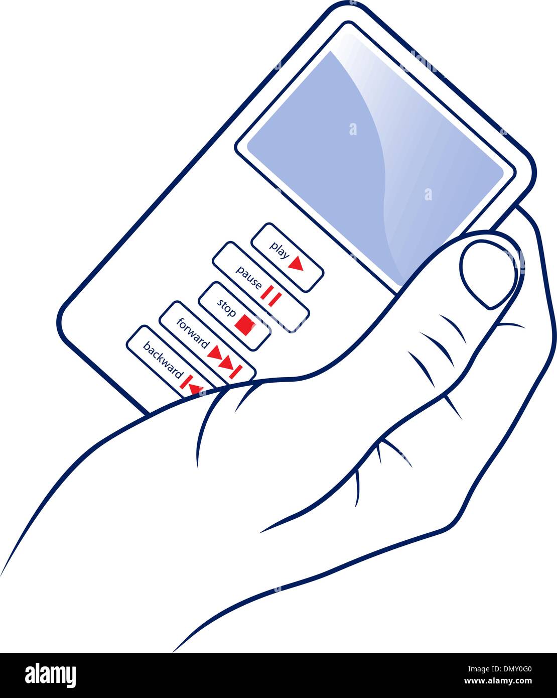 Mp3 player vector vectors hi-res stock photography and images - Alamy