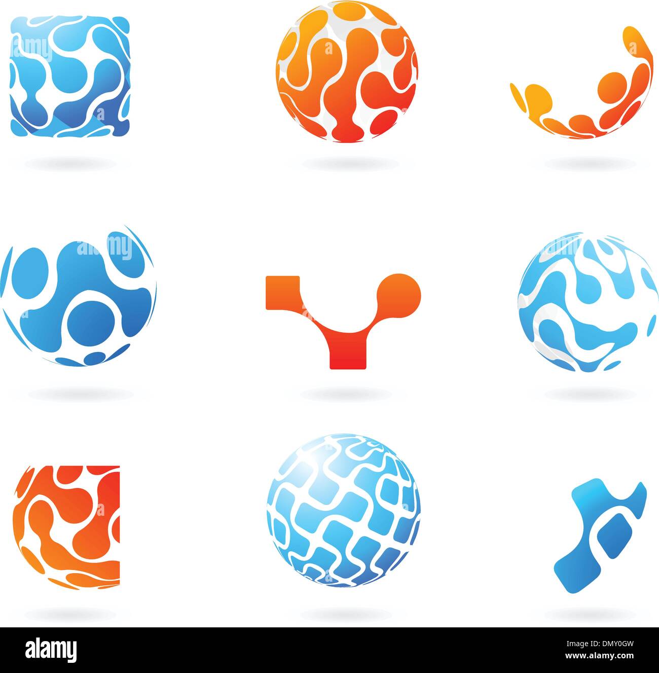set of vector modern abstract design elements Stock Vector Image & Art ...