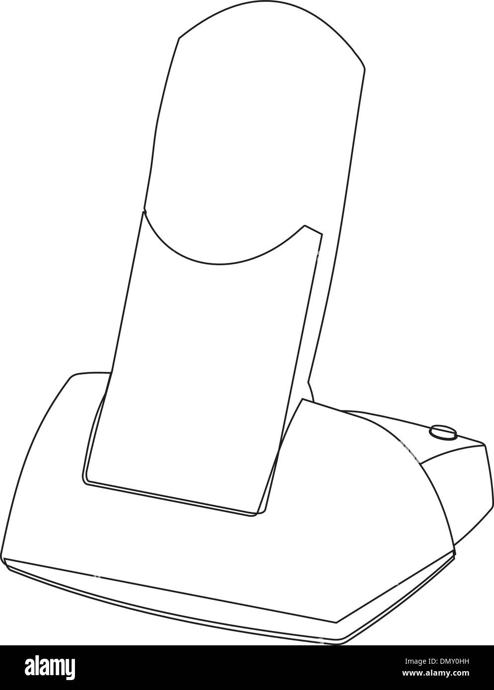 Cordless Phone vector Stock Vector Image & Art - Alamy