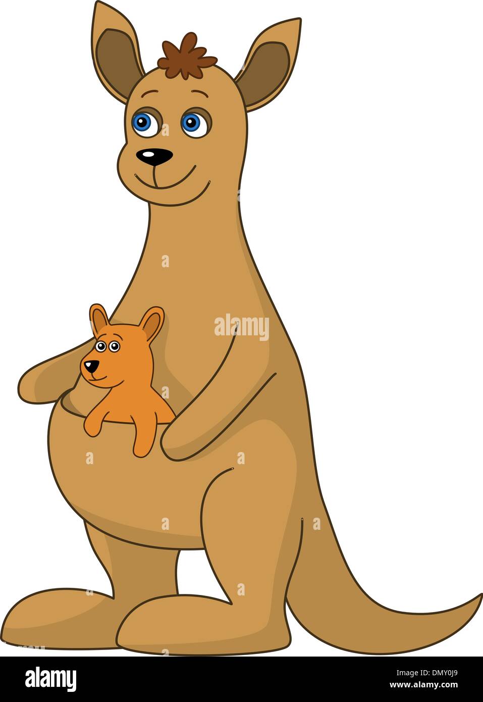 Cartoon baby kangaroo Stock Vector Images - Alamy