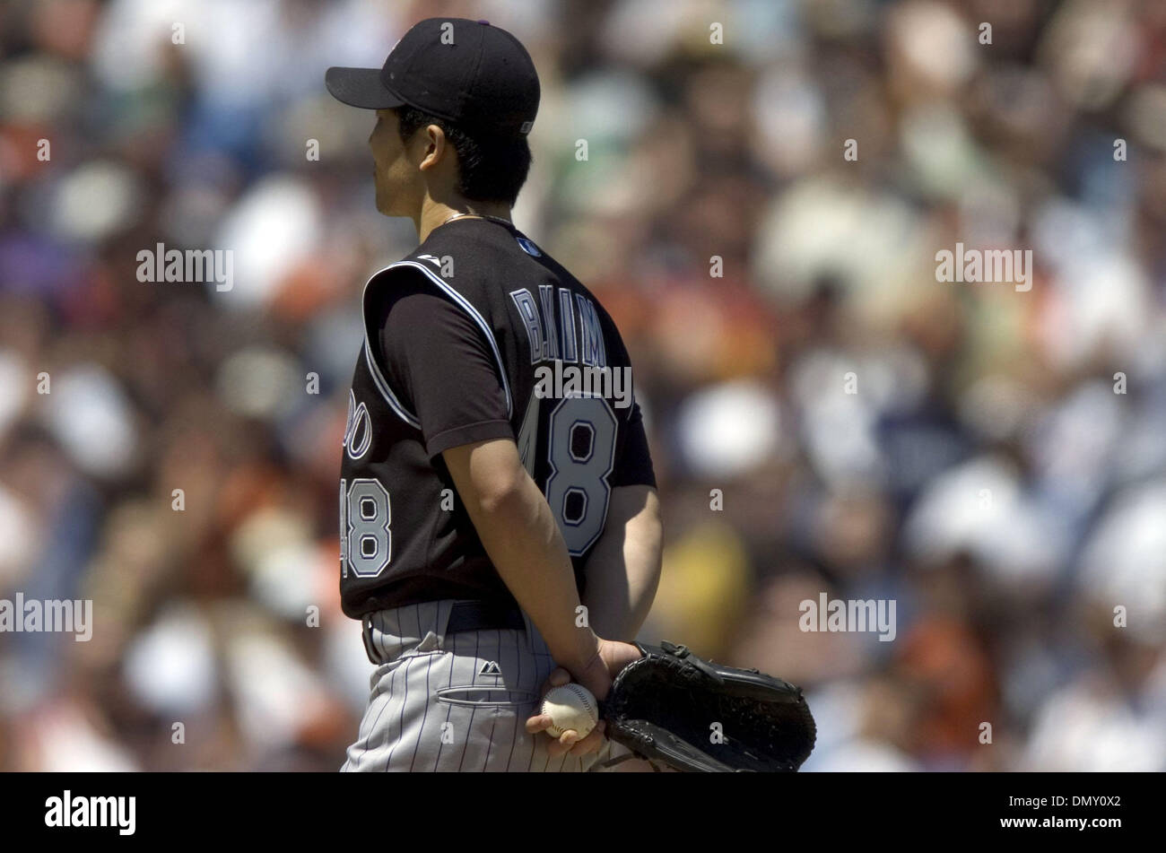 May 28, 2006; San Francisco, CA, USA; Rockie starter BYUNG-HYUN KIM ...