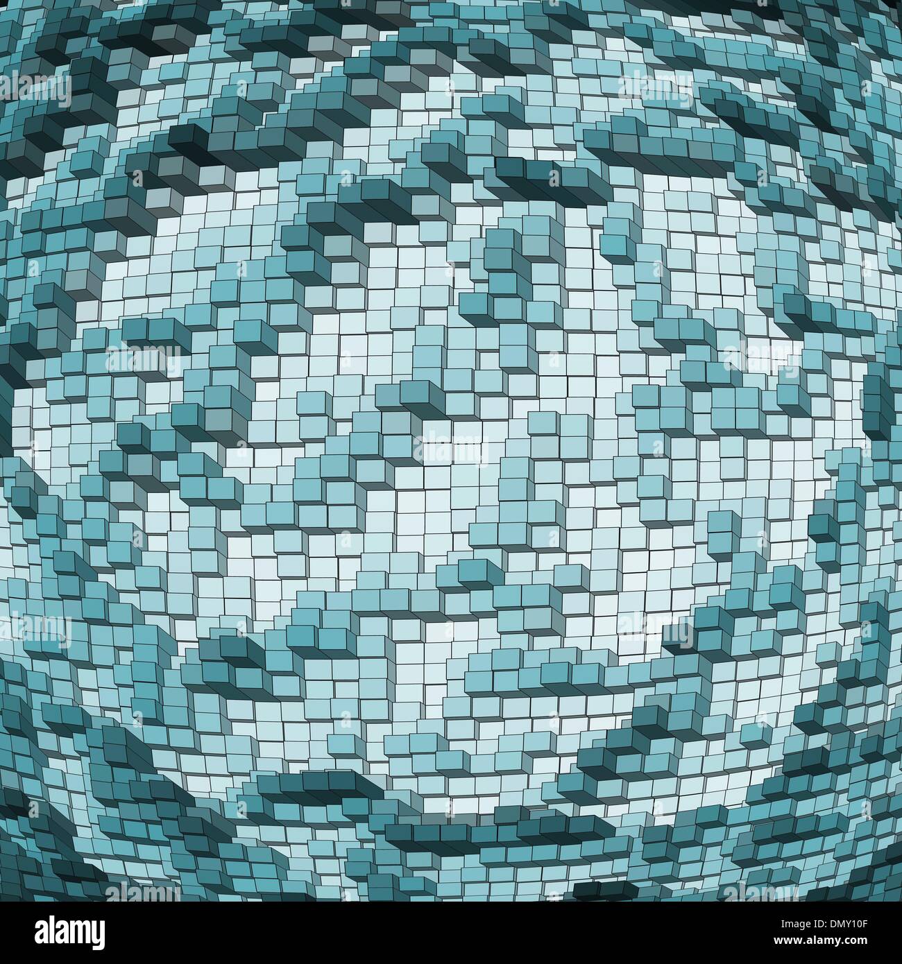 Blue squares tech abstract Stock Vector Images - Alamy