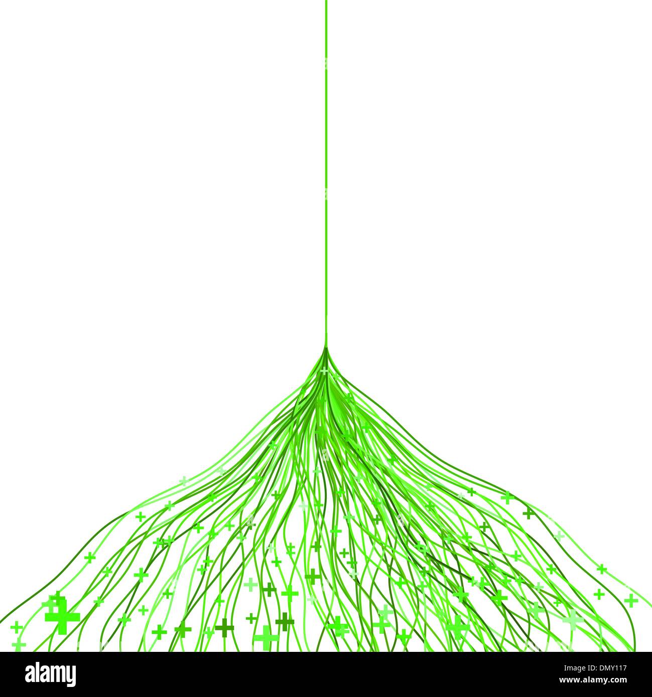 Abstract Green composition lines. EPS 8 Stock Vector Image & Art - Alamy