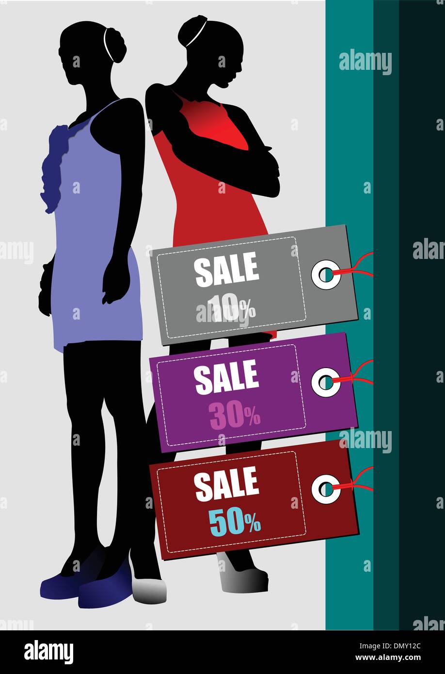 Few sale images. Vector illustration for designers. Shopping Stock ...