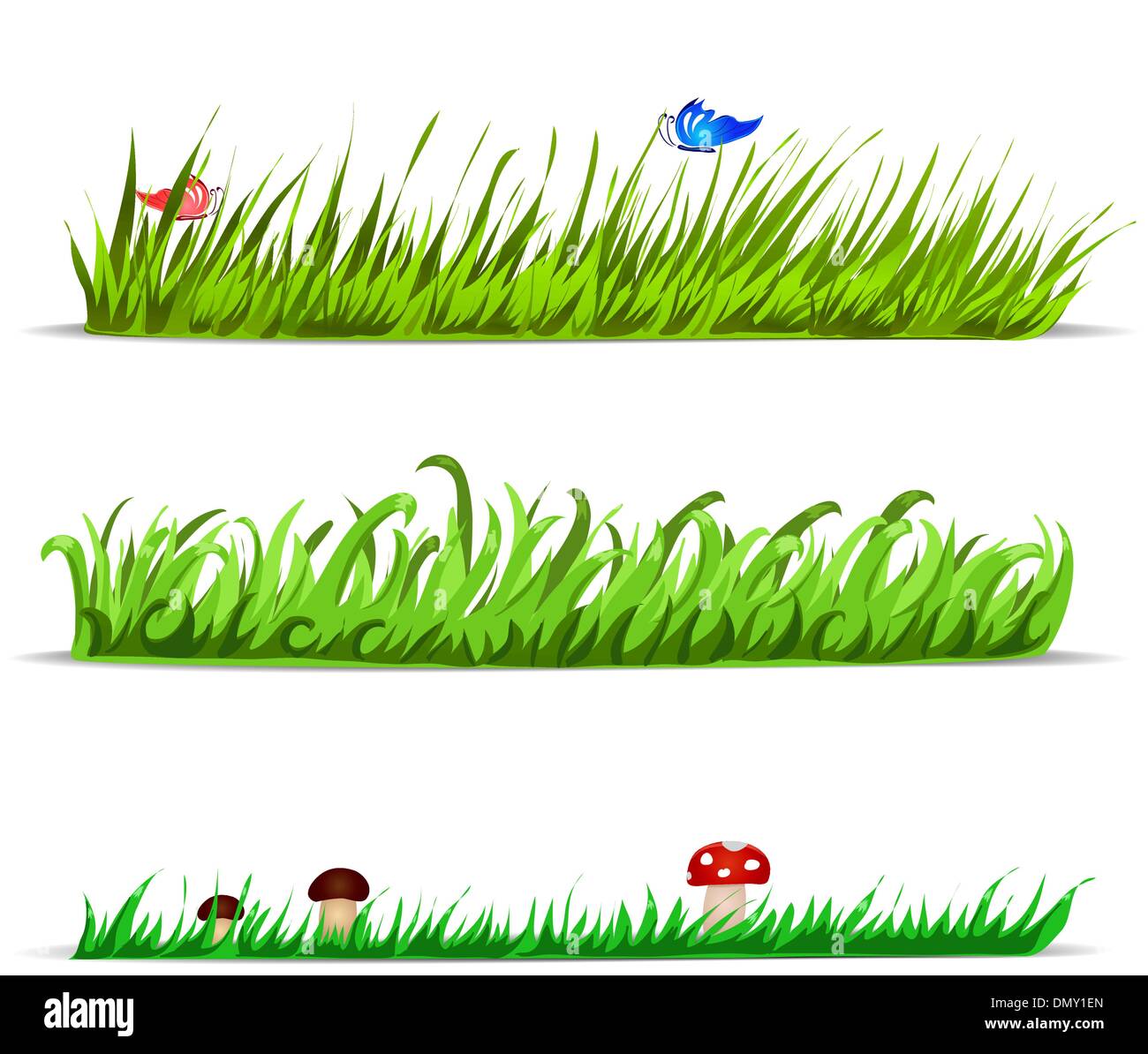 Set of vector grass Stock Vector Image & Art - Alamy