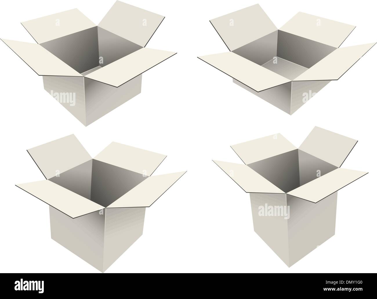 Boxes Stock Vector Images - Alamy