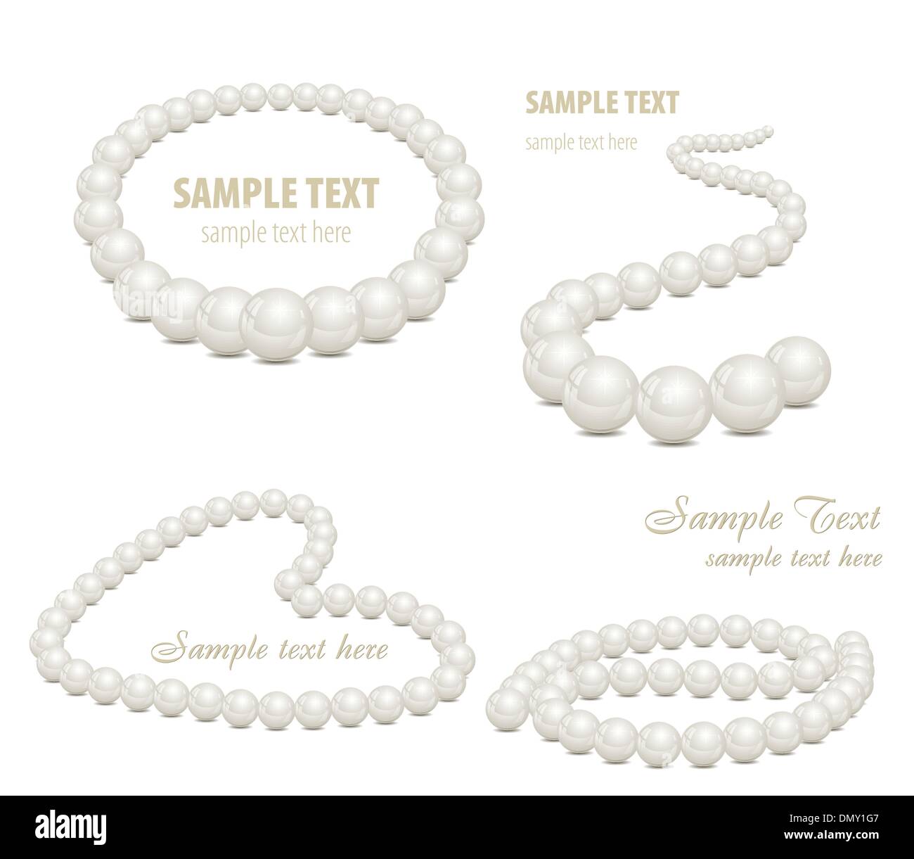 Pearl vector vectors hi-res stock photography and images - Alamy