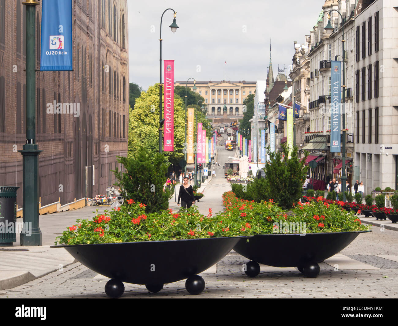 Shopping street in oslo norway hi-res stock photography and images - Alamy