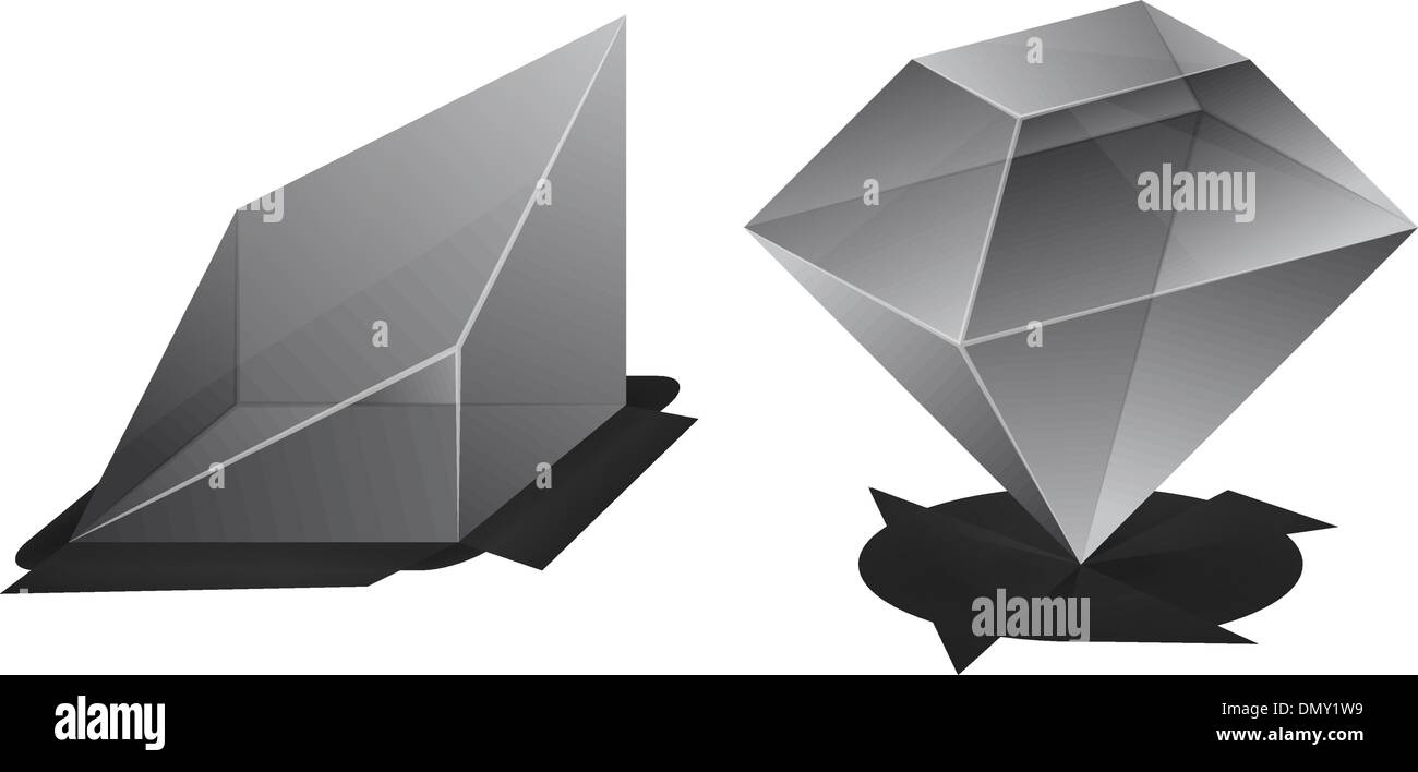 Abstract object 3d gray Stock Vector Images - Alamy