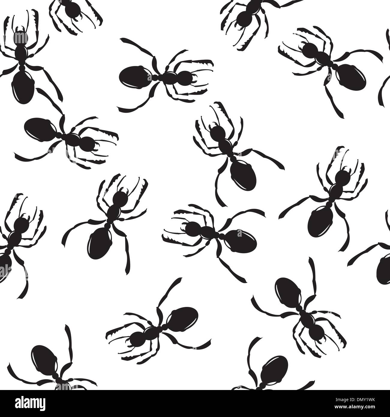 Black ant illustration hi-res stock photography and images - Alamy