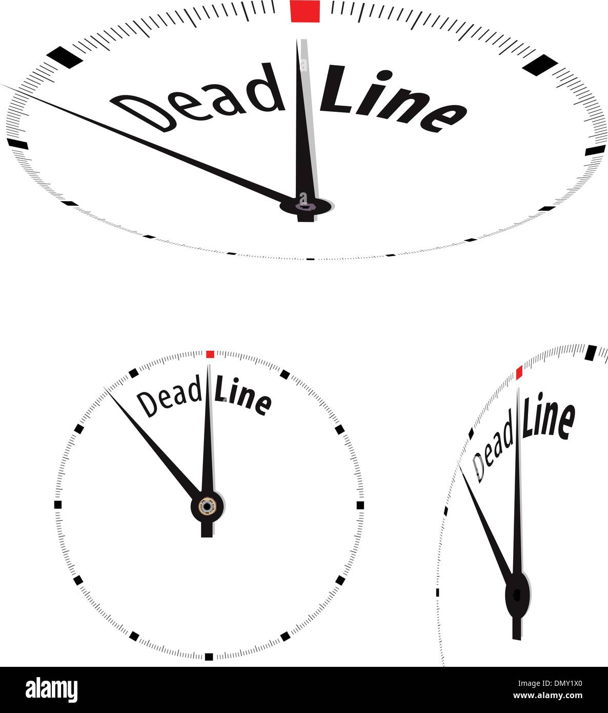 Word clock Stock Vector Images - Alamy