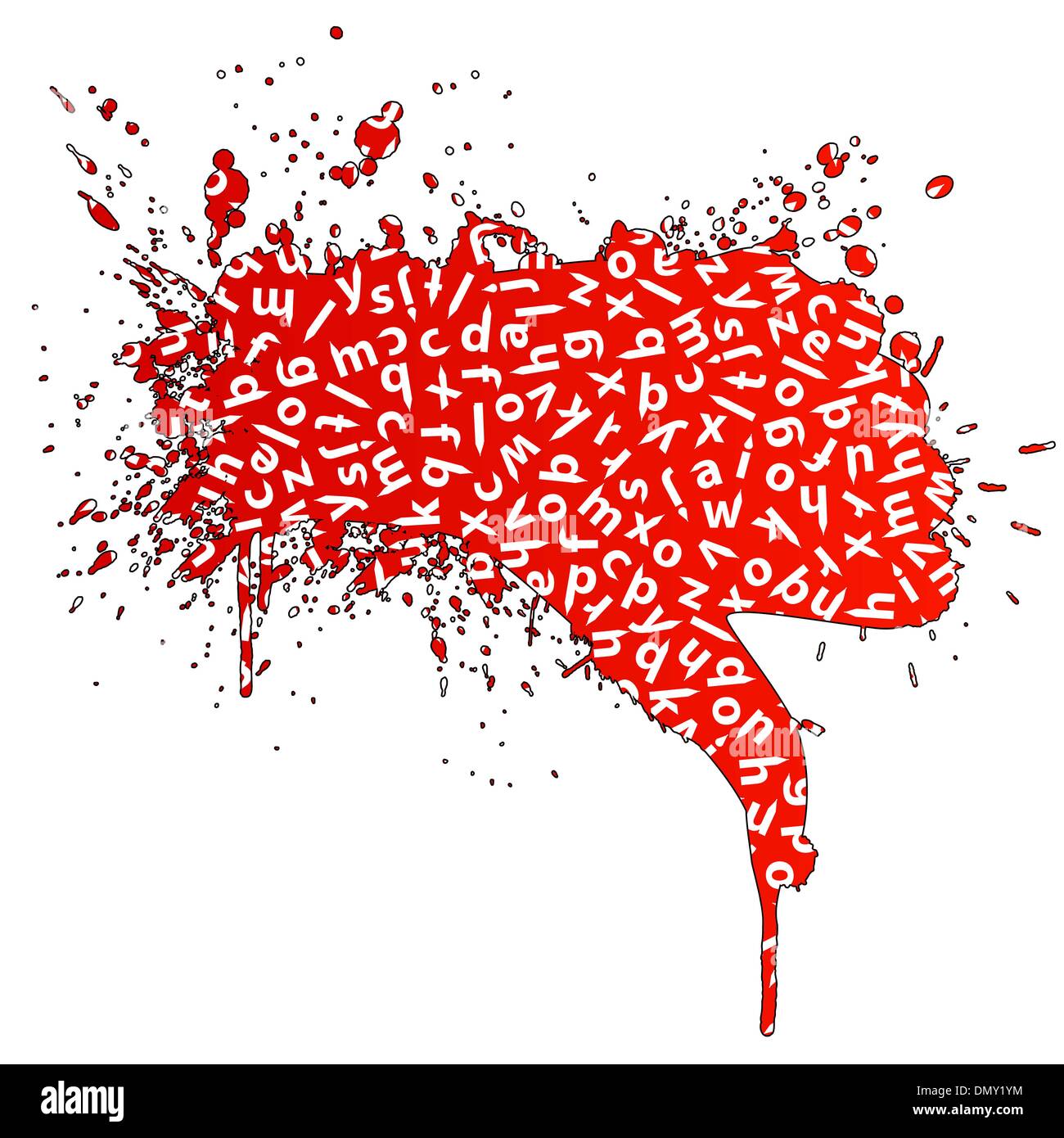 Hand no sign word Stock Vector Images - Alamy